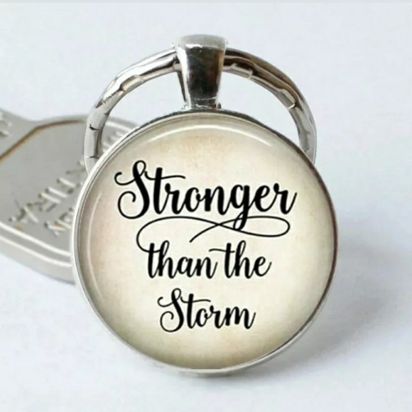 Accessories | New Stronger Than The Storm Cabochon Keychain | Poshmark